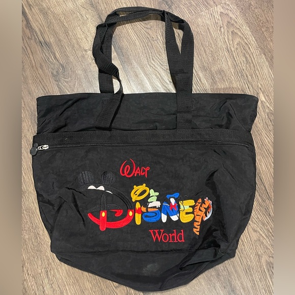 Disney | Accessories | Vintage Walt Disney World Tote Bag Embroidery ...